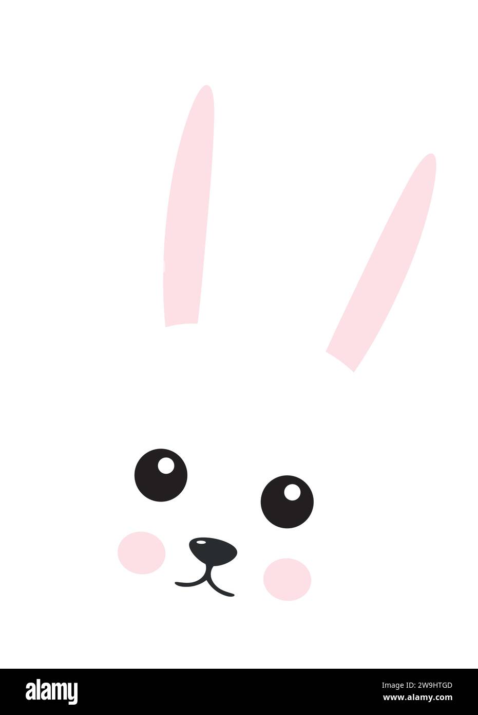 Isolated colored cute rabbit avatar Vector Stock Vector Image & Art - Alamy