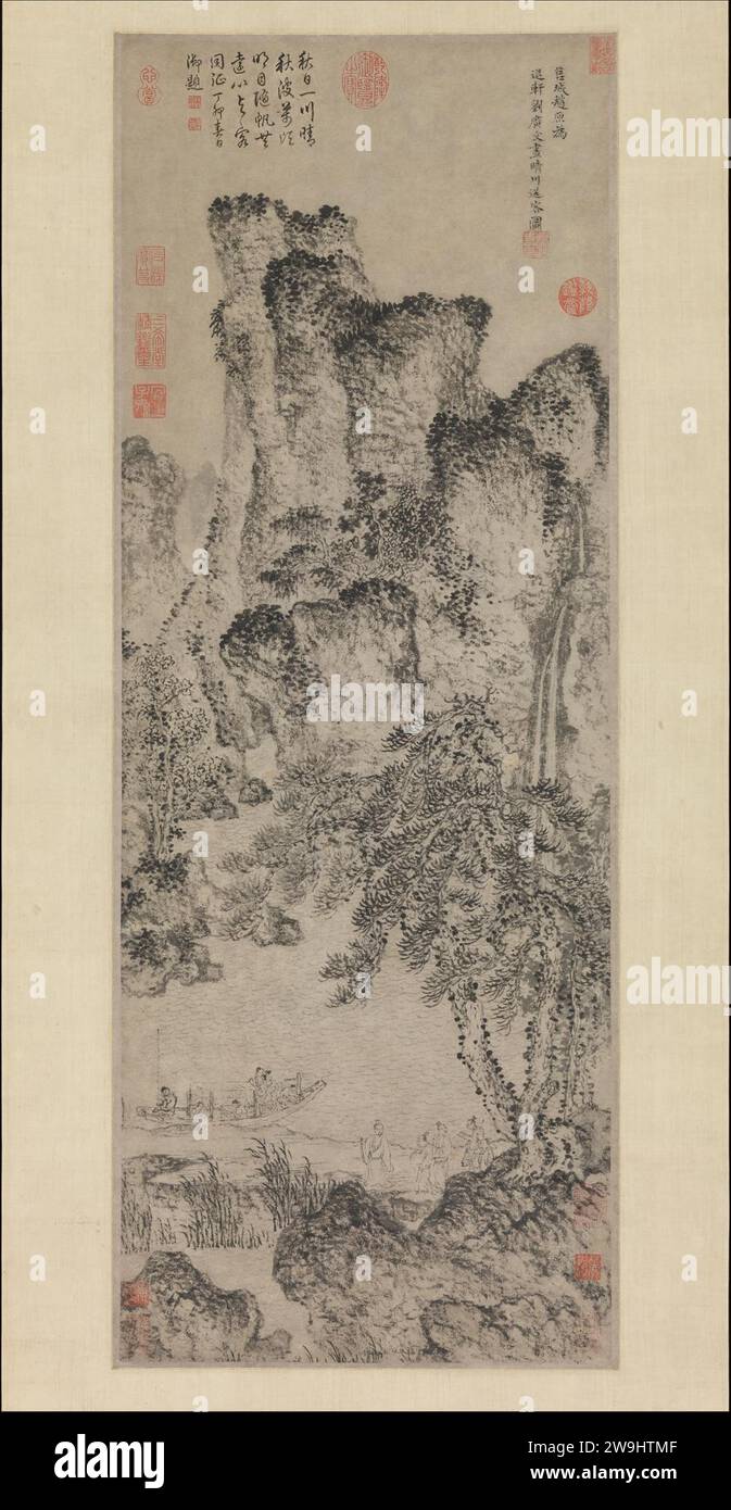 Farewell by a Stream on a Clear Day 1973 by Zhao Yuan Stock Photo - Alamy