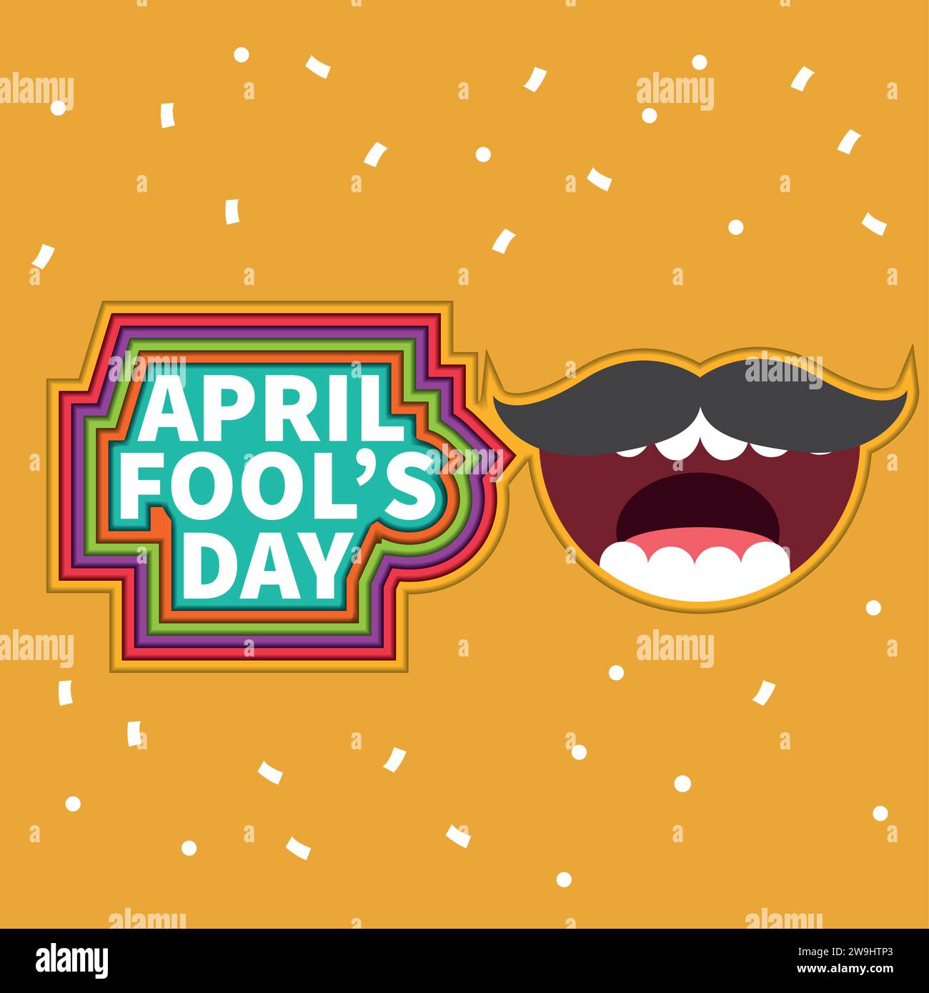 Colored april fool day template Vector Stock Vector Image & Art - Alamy