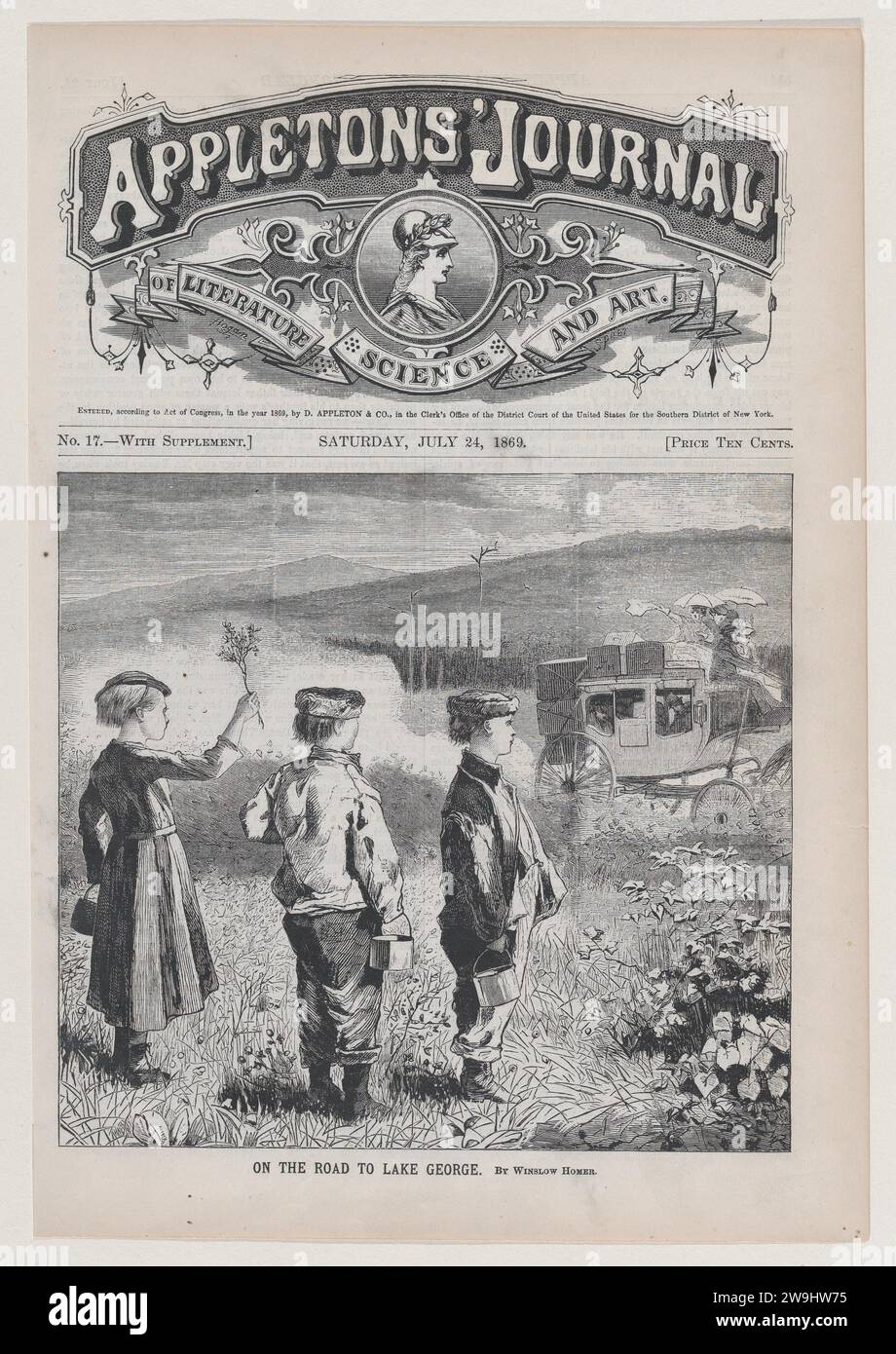 On the Road to Lake George (from "Appleton's Journal," Vol. I) 1933 by ...