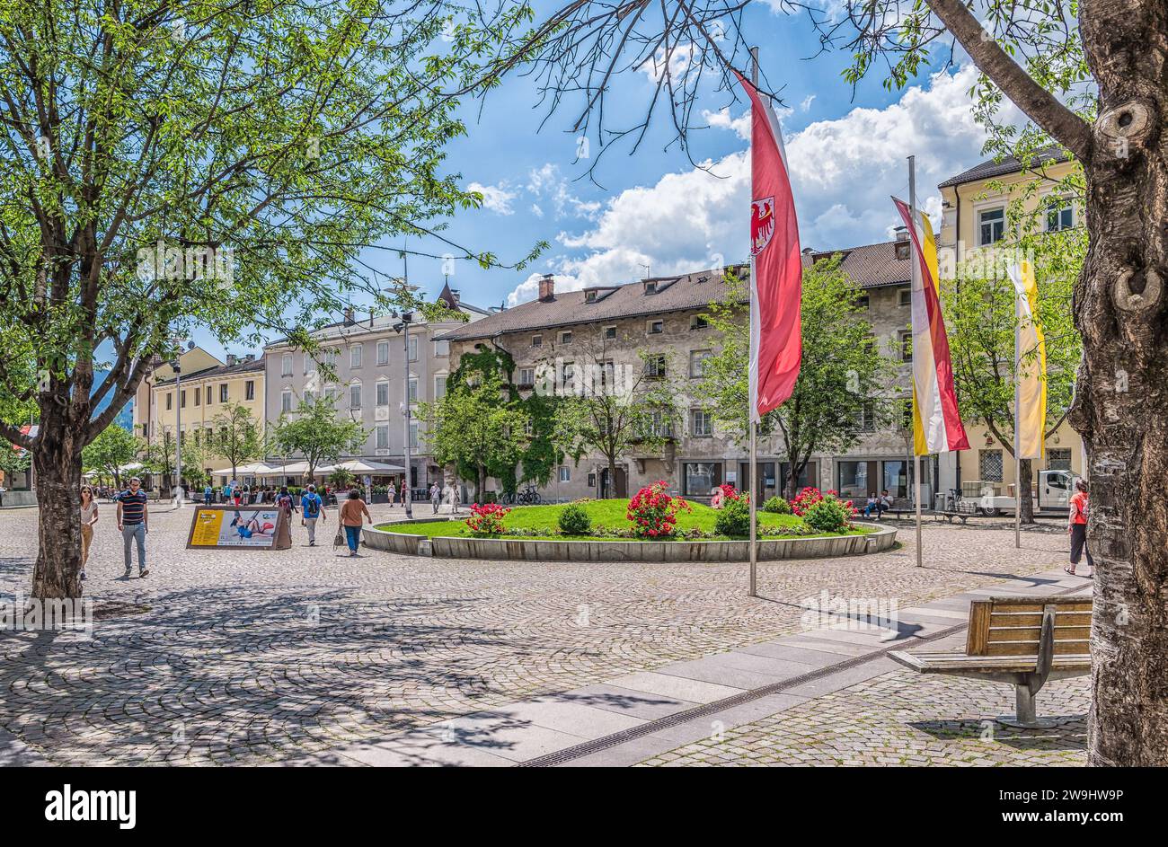Town hall, historic center, Domplatz, Brixen, Eisacktal, South Tyrol ...