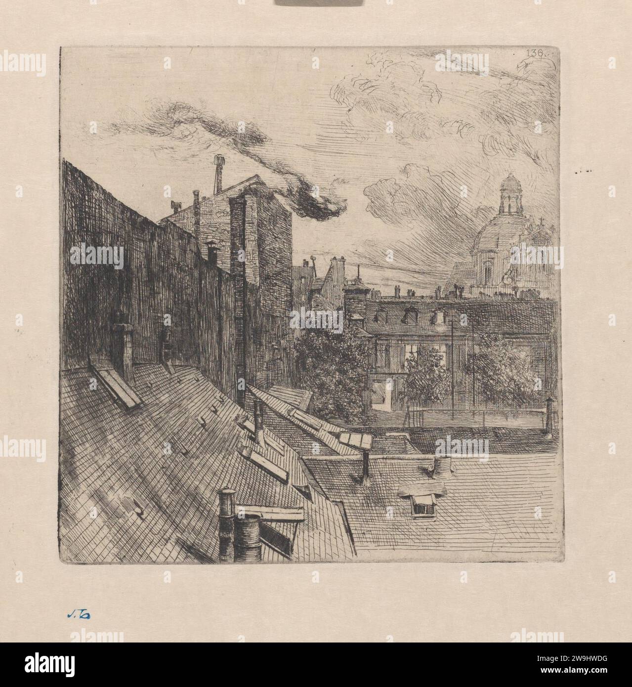 View from the Artist's Window, rue Culture-Sainte-Catherine 1928 by ...