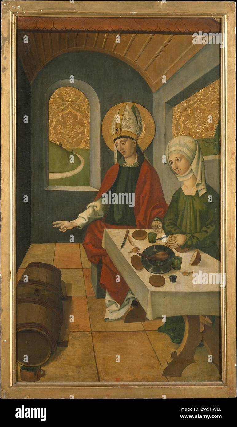 Saint Remigius Replenishing the Barrel of Wine; (interior) Saint ...