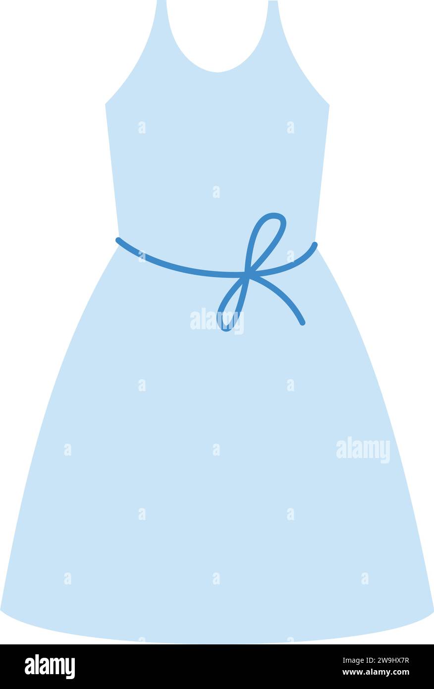 Isolated blue cute woman dress icon Vector Stock Vector Image & Art - Alamy
