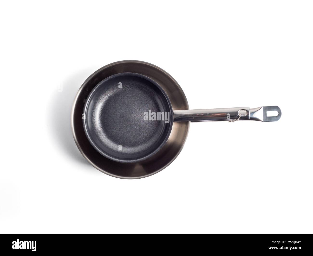 Frying pan isolated on white background. Frying pan close up Stock ...
