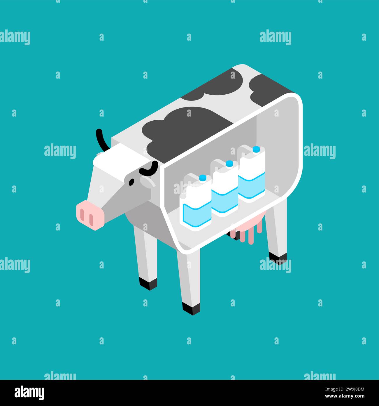 Cows milk product Stock Vector Images - Alamy