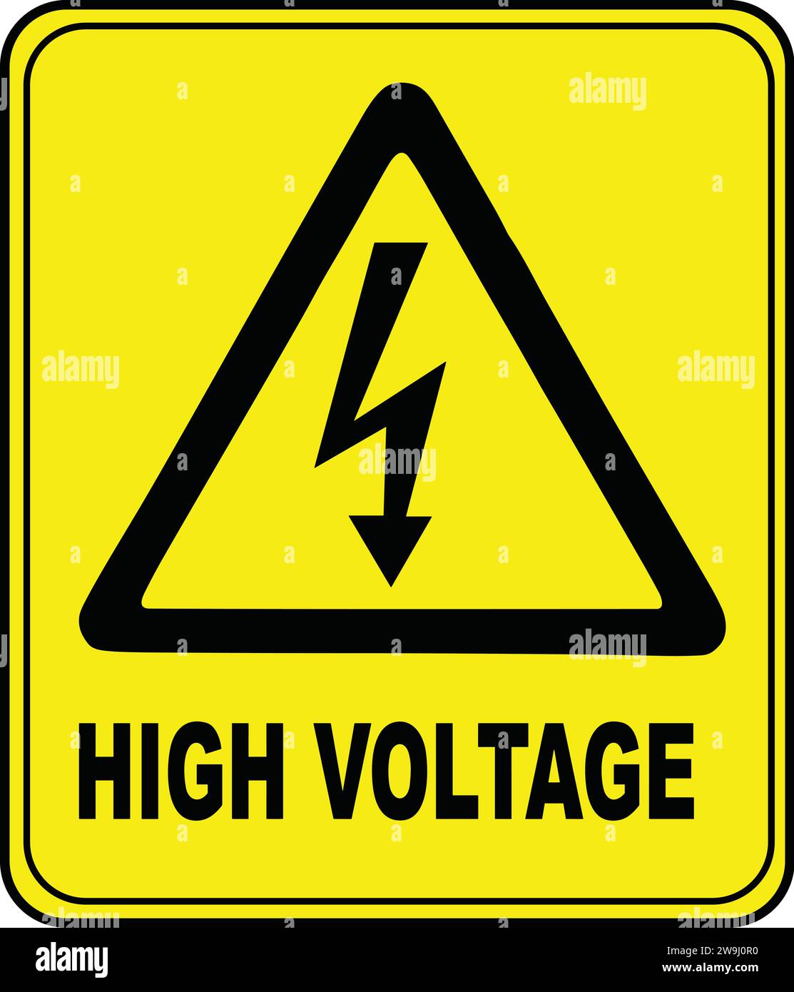 High Voltage Warning Sign at Don Harris blog