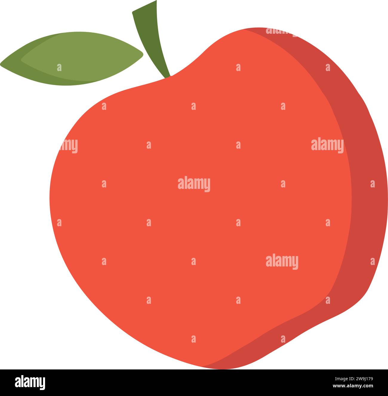Isolated colored apple fruit icon Vector Stock Vector Image & Art - Alamy