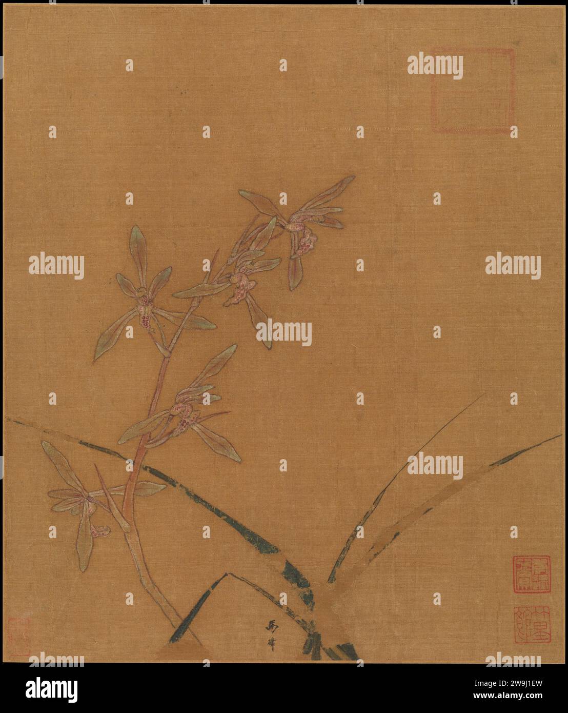 Orchids 1973 by Ma Lin Stock Photo - Alamy