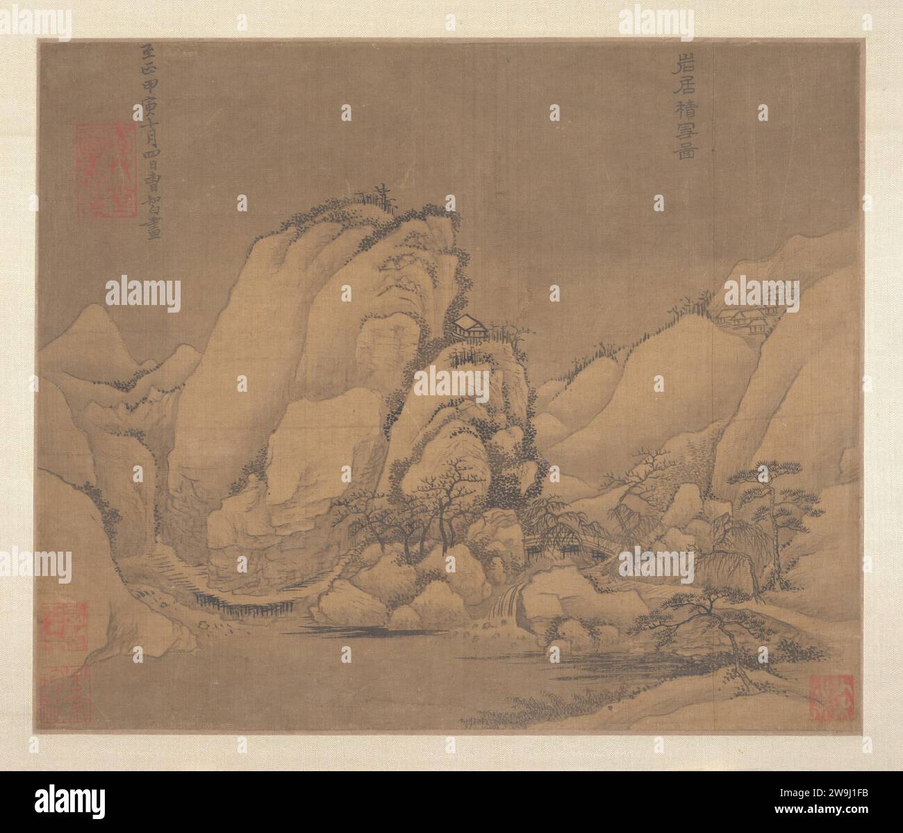 Landscape 1913 by Zhao Mengfu Stock Photo - Alamy