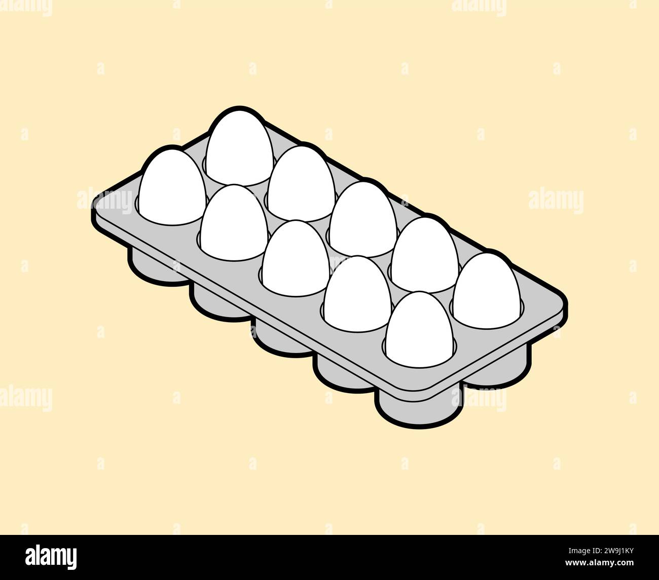 Carton of eggs Stock Vector Images - Alamy