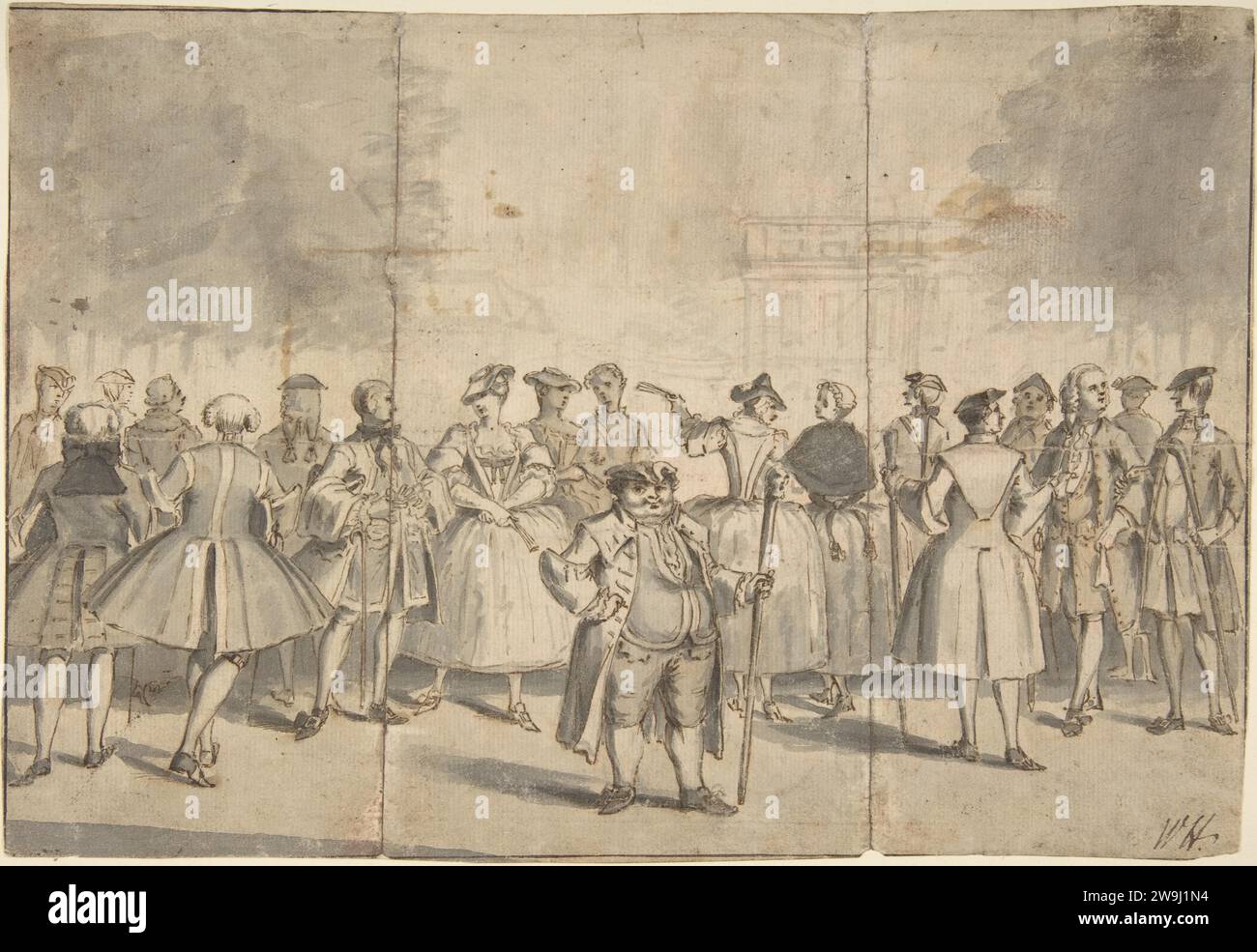 Taste a la Mode in the Year 1753 1950 by Louis Pierre Boitard Stock ...