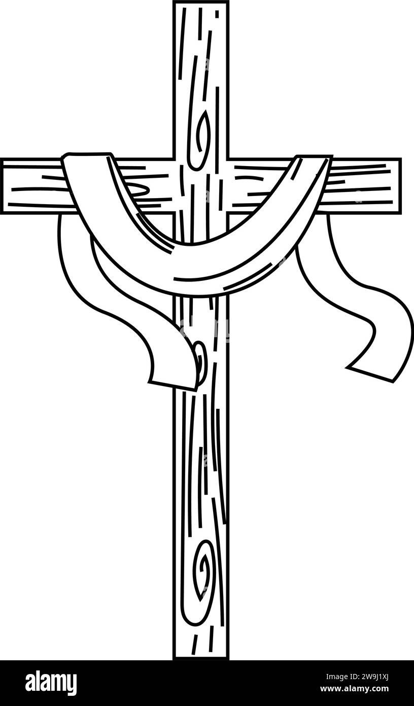 Isolated catholic church cross symbol Vector Stock Vector Image & Art ...
