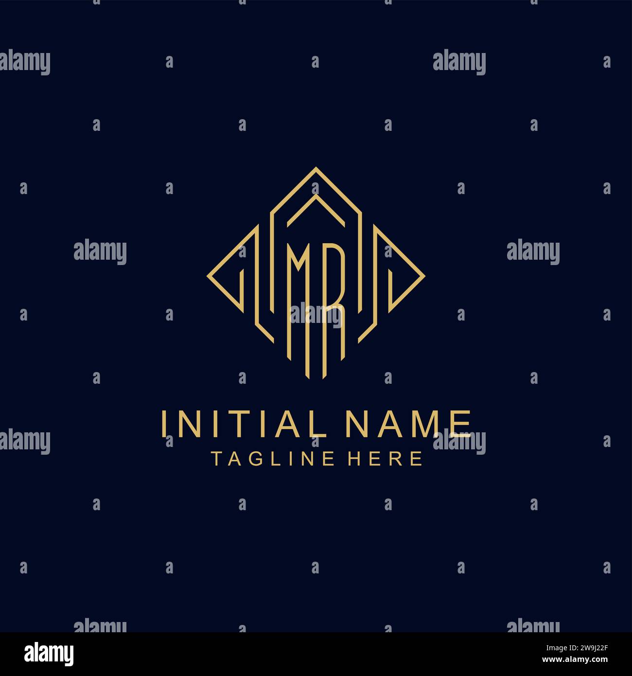 Initial logo MR monogram with rhombus line style design vector graphic ... Initial logo MR monogram with rhombus line style design vector graphic ...