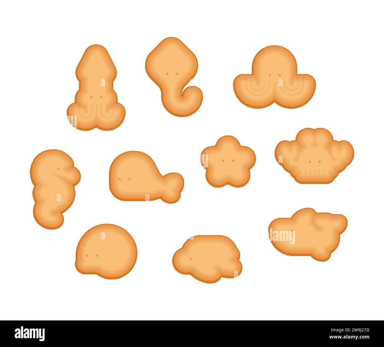 Goldfish Cracker Vector