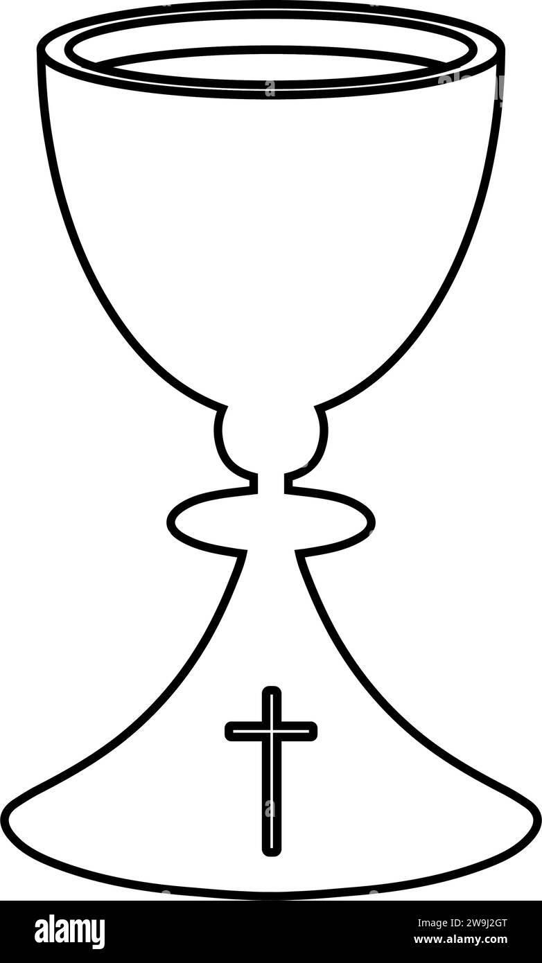 Isolated outline of holy grail icon Vector Stock Vector Image & Art - Alamy