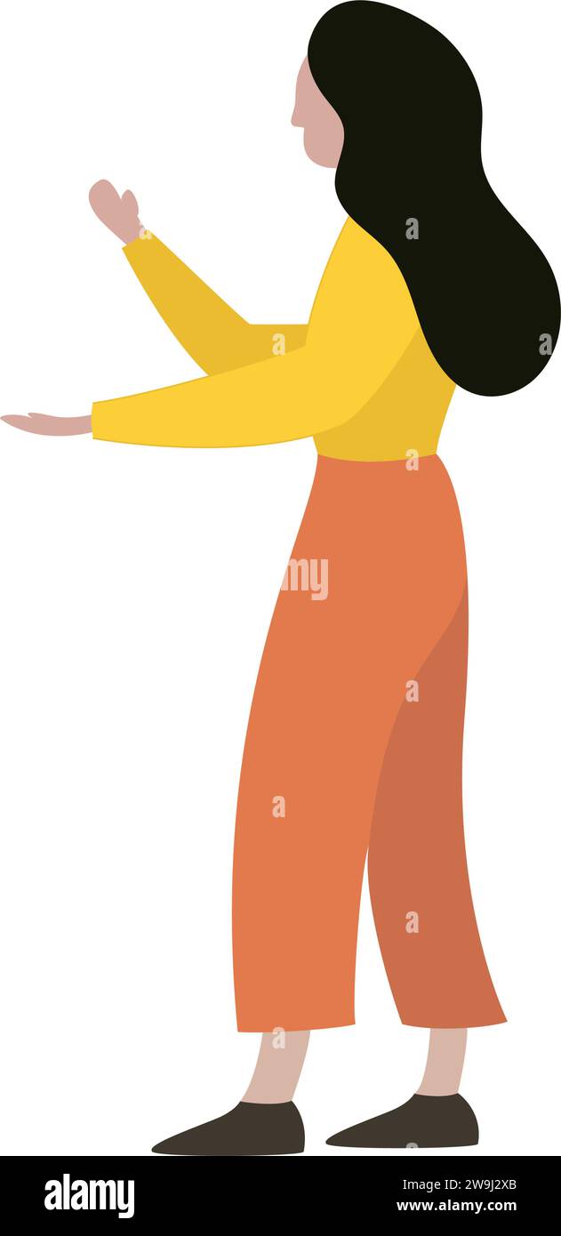 Isolated cute female cartoon character Vector Stock Vector Image & Art ...