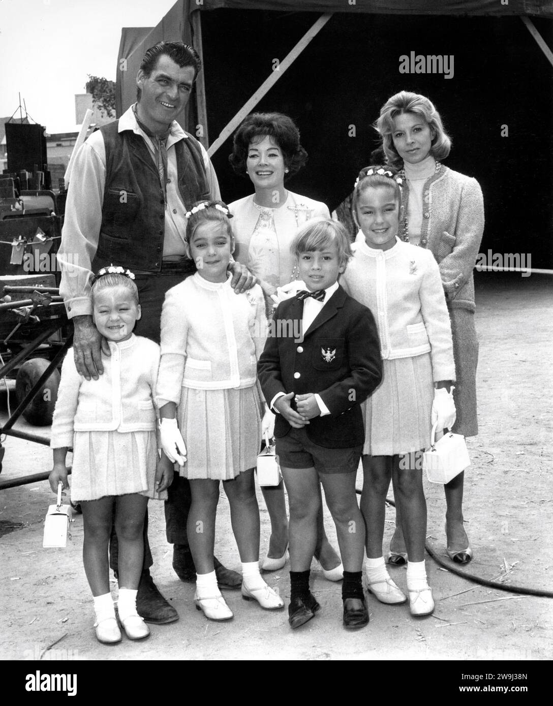 RORY CALHOUN next to his first wife LITA BARON CALHOUN and their three ...