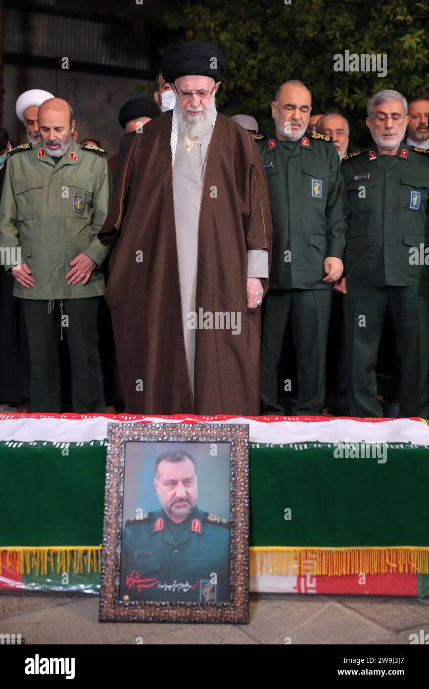 Tehran, Iran. 28th Dec, 2023. Iranian Supreme Leader Ayatollah ALI ...