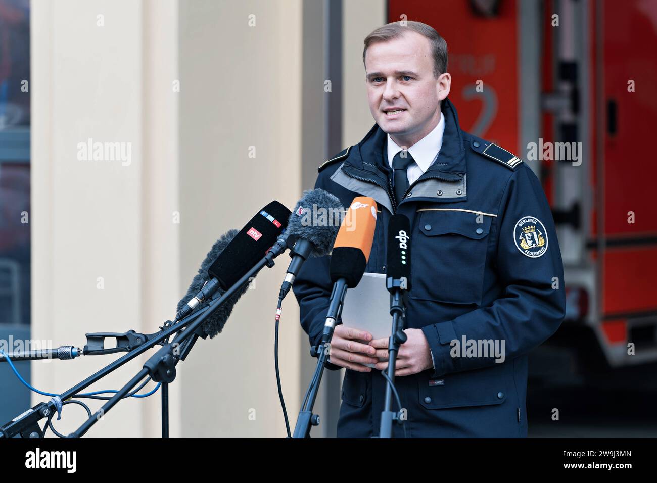 28.12.2023,Berlin, Pressekonferenz zum Jahreswechsel 2023/2024, die ...