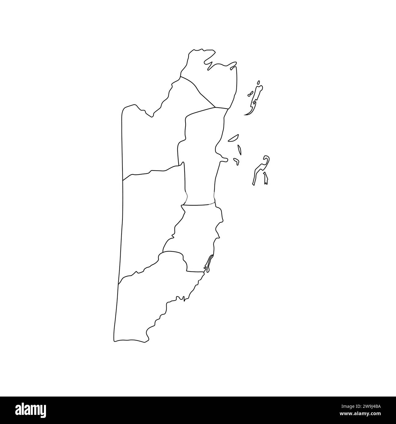 Map Of Belize High-Res Vector silhouette and outline Graphic Stock ...