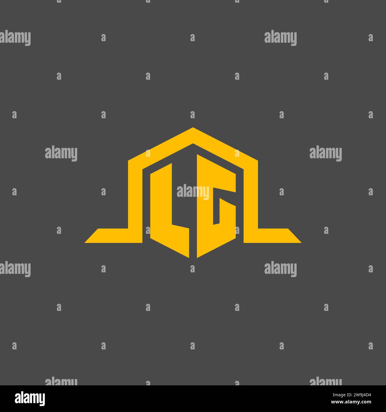 LG monogram initial logo with hexagon style design ideas Stock Vector Image & Art - Alamy