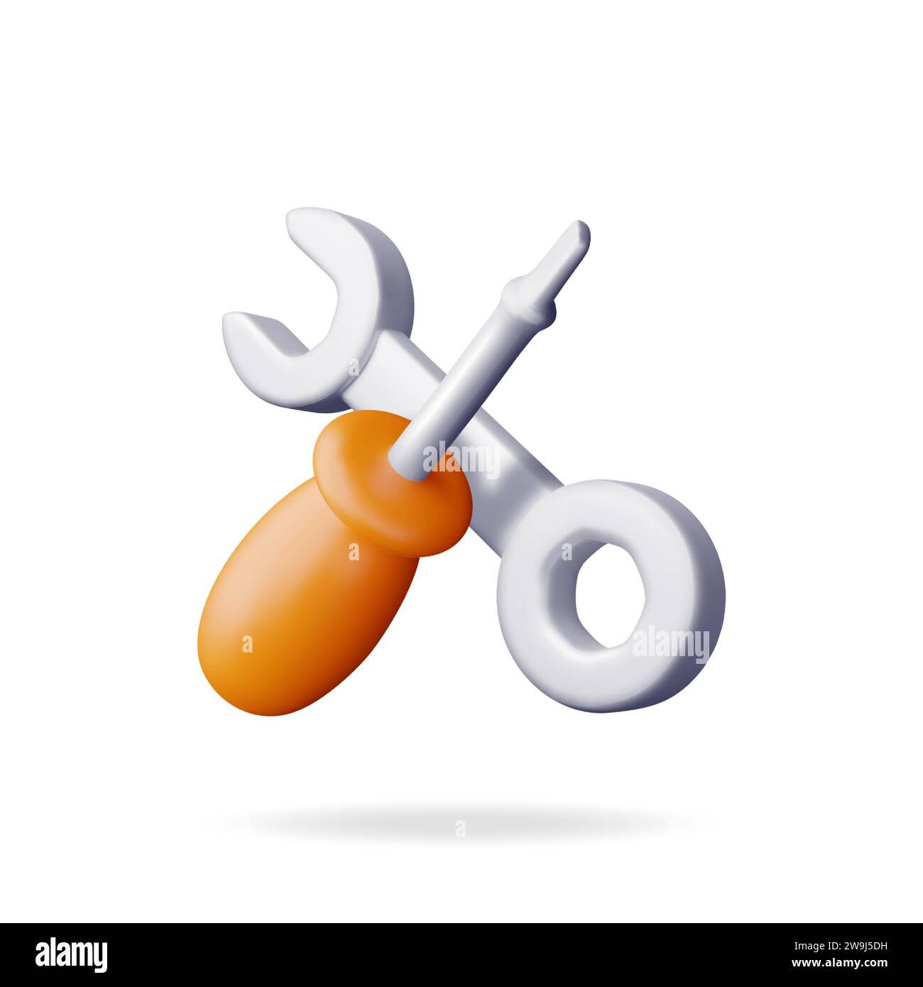 Repairman wrench key icon Cut Out Stock Images & Pictures - Alamy