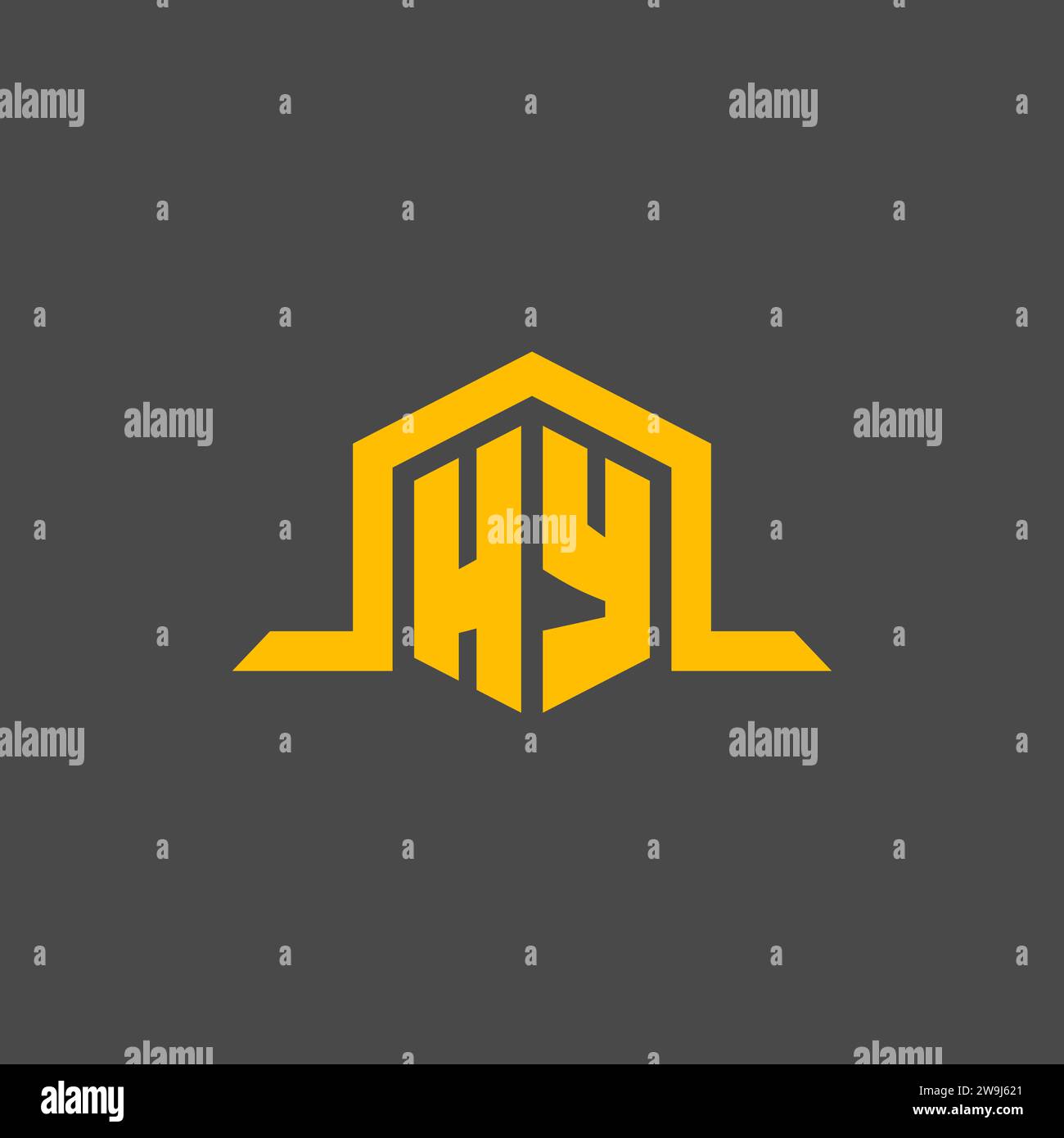 Hy minimal logo design hi-res stock photography and images - Alamy