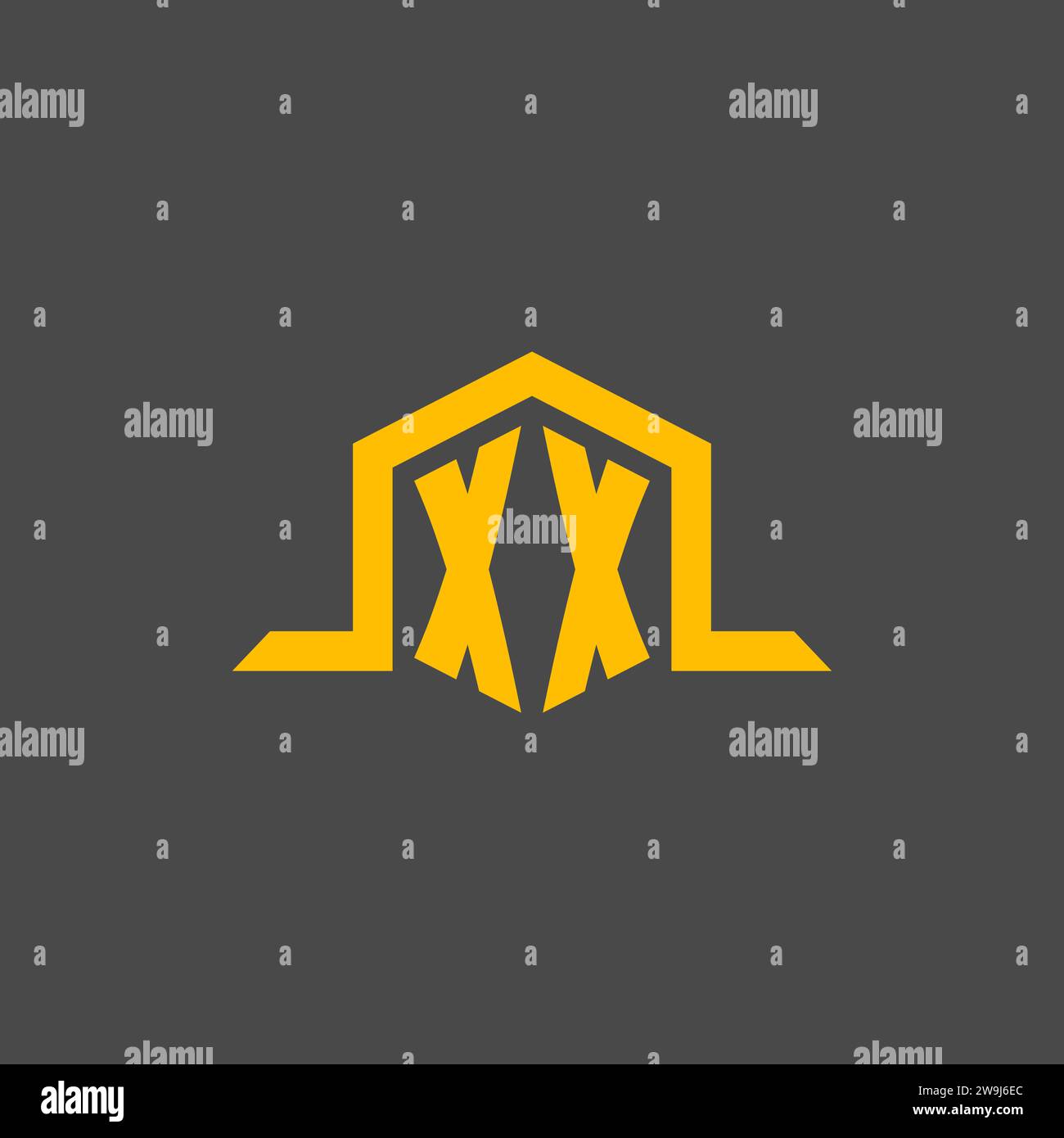 XX monogram initial logo with hexagon style design ideas Stock Vector Image & Art - Alamy
