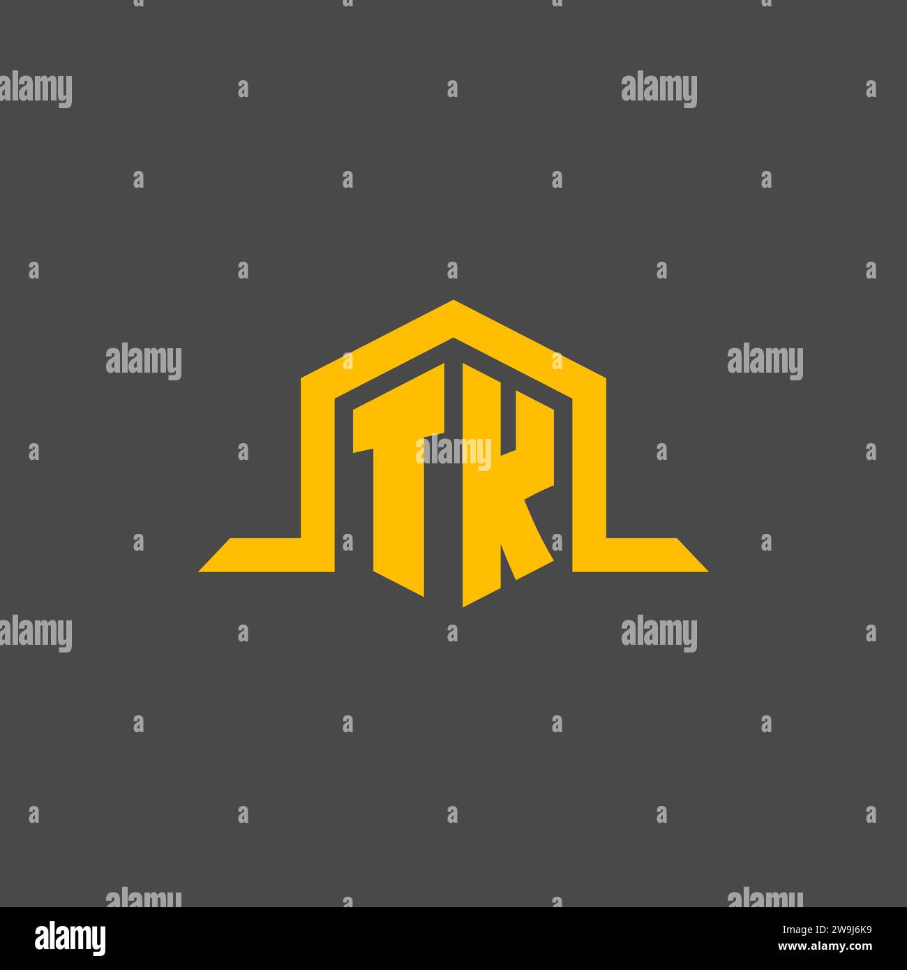 TK monogram initial logo with hexagon style design ideas Stock Vector ...