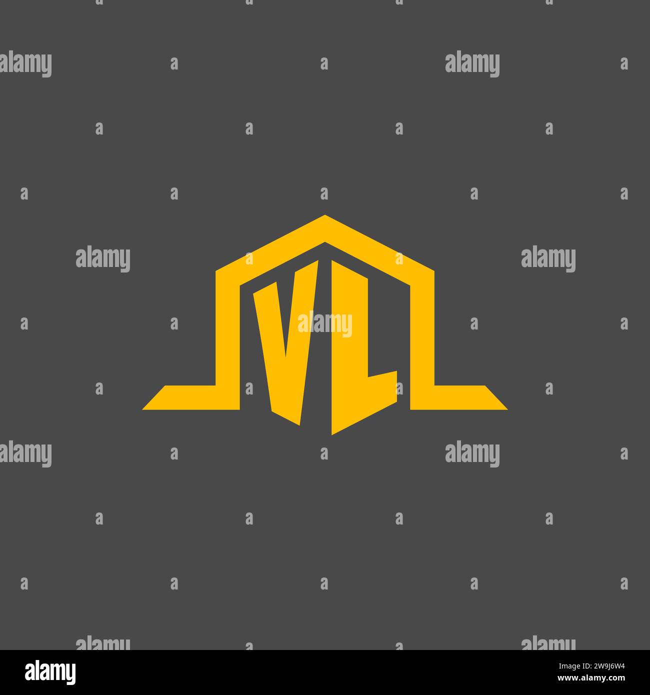 VL monogram initial logo with hexagon style design ideas Stock Vector Image & Art - Alamy