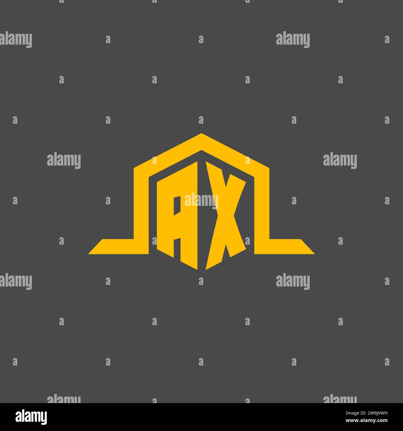 AX monogram initial logo with hexagon style design ideas Stock Vector Image & Art - Alamy