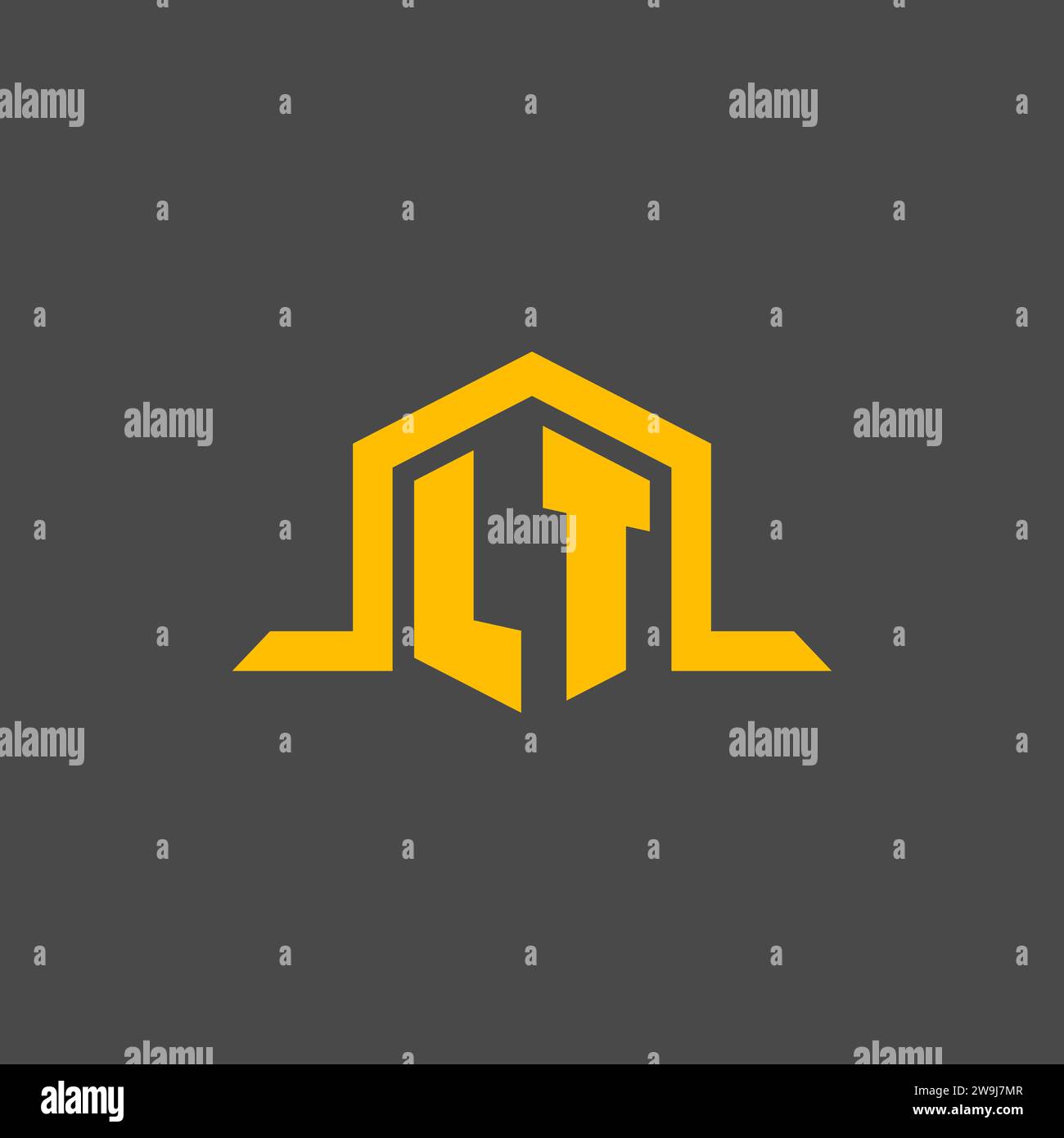 LT monogram initial logo with hexagon style design ideas Stock Vector ...