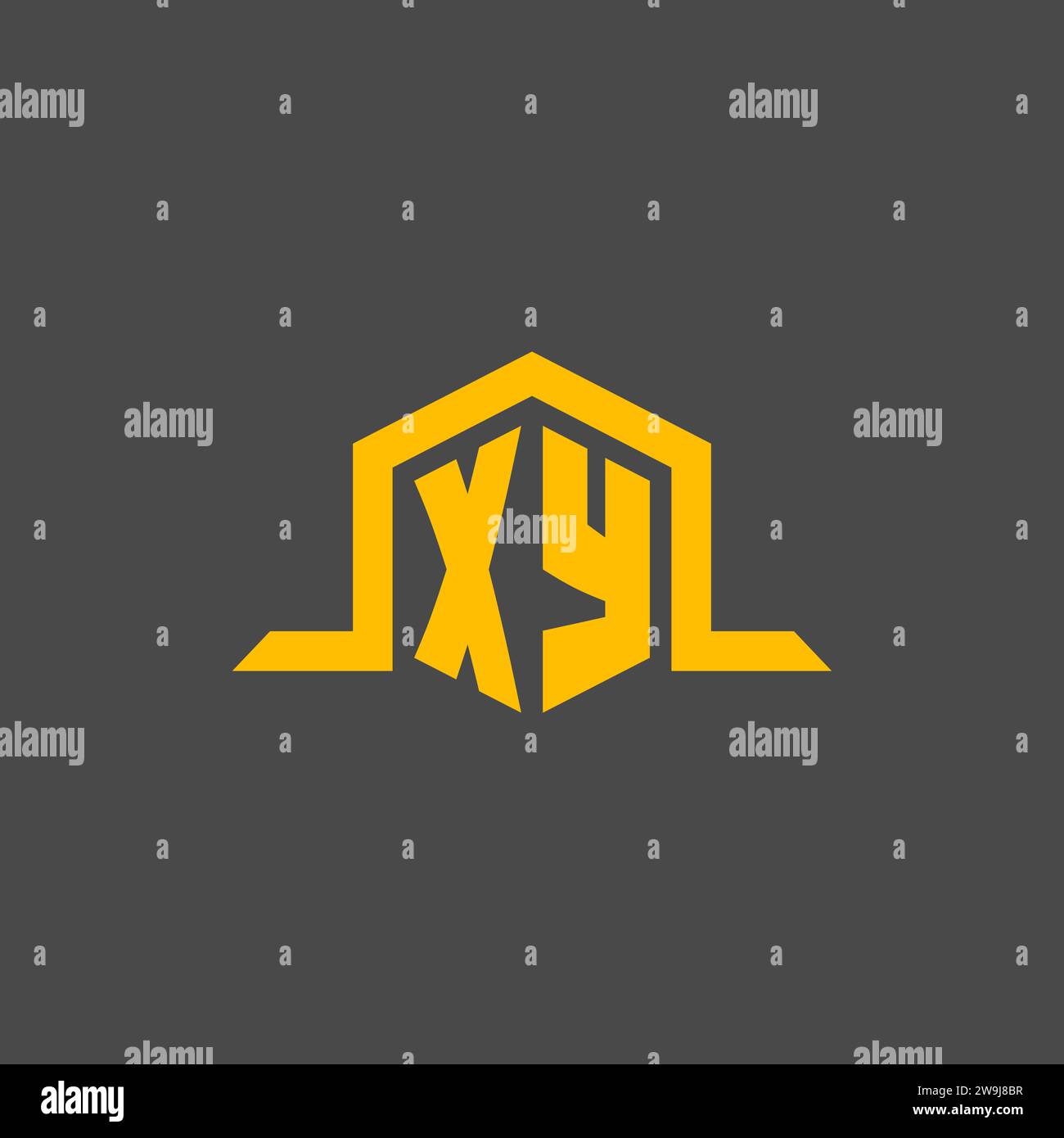 XY monogram initial logo with hexagon style design ideas Stock Vector Image & Art - Alamy