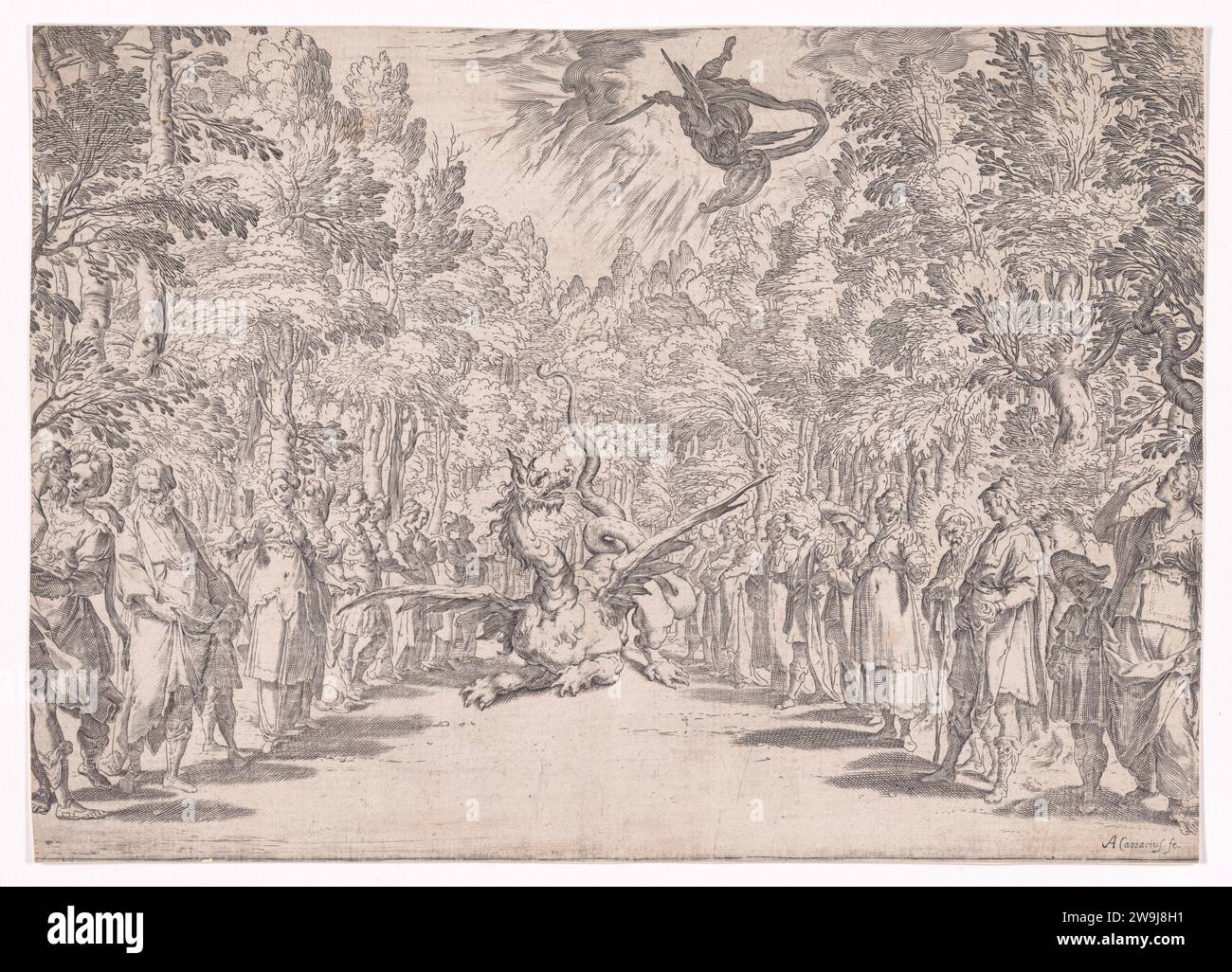 Stage set for the marriage of Ferdinand de' Medici and Christine of ...