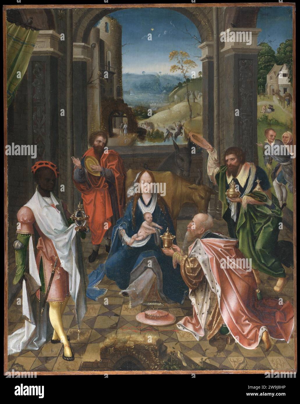 The Adoration of the Magi 1921 by Netherlandish (Antwerp Mannerist) Painter Stock Photo - Alamy