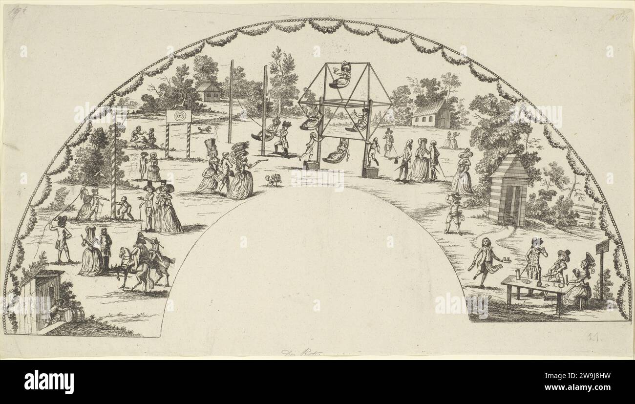 Design for a fan 1949 by Anonymous, Austrian, 18th century Stock Photo ...