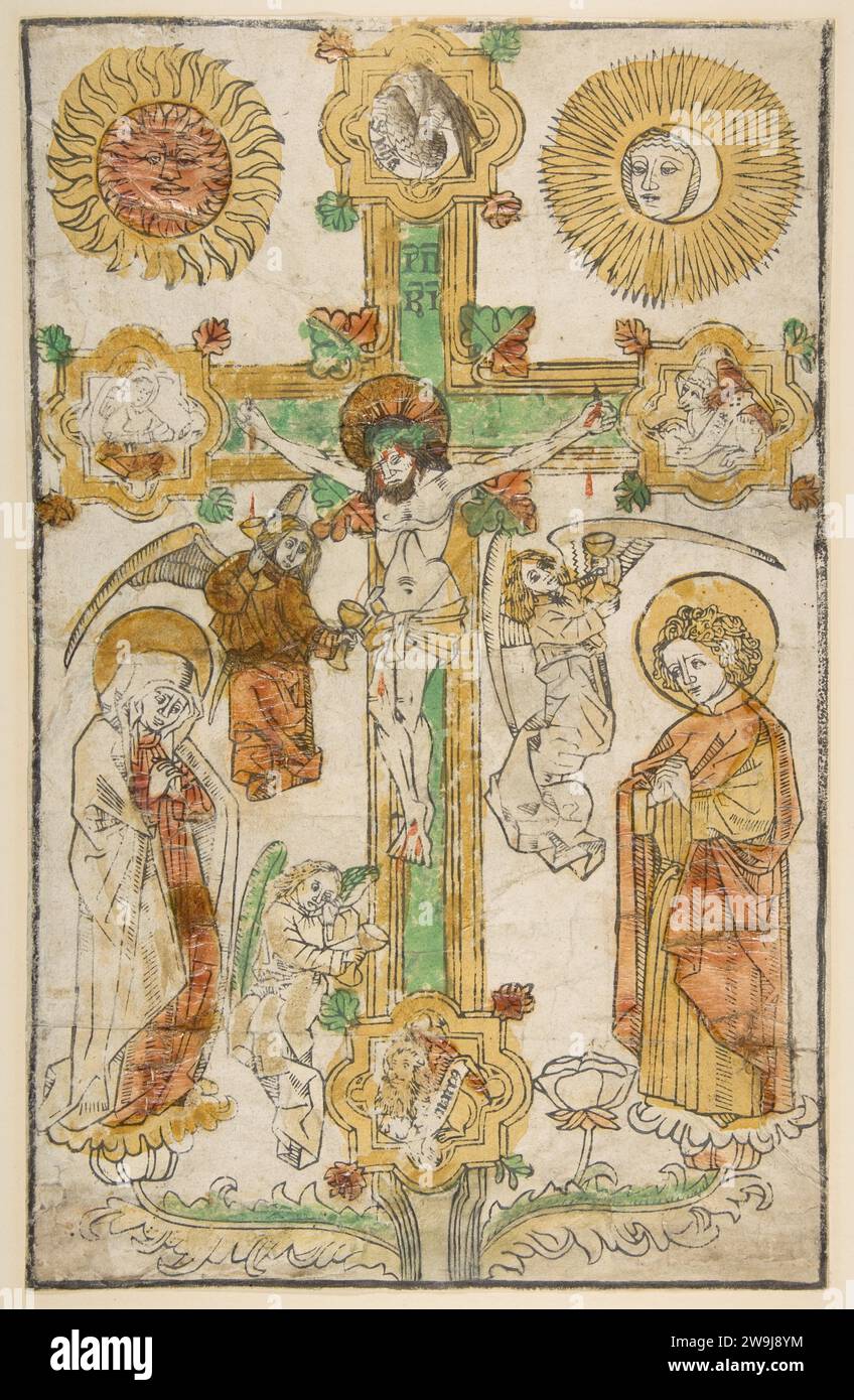 Christ on a Goldsmith's Cross 1925 by Anonymous, German, Upper Germany, 15th century Stock Photo ...