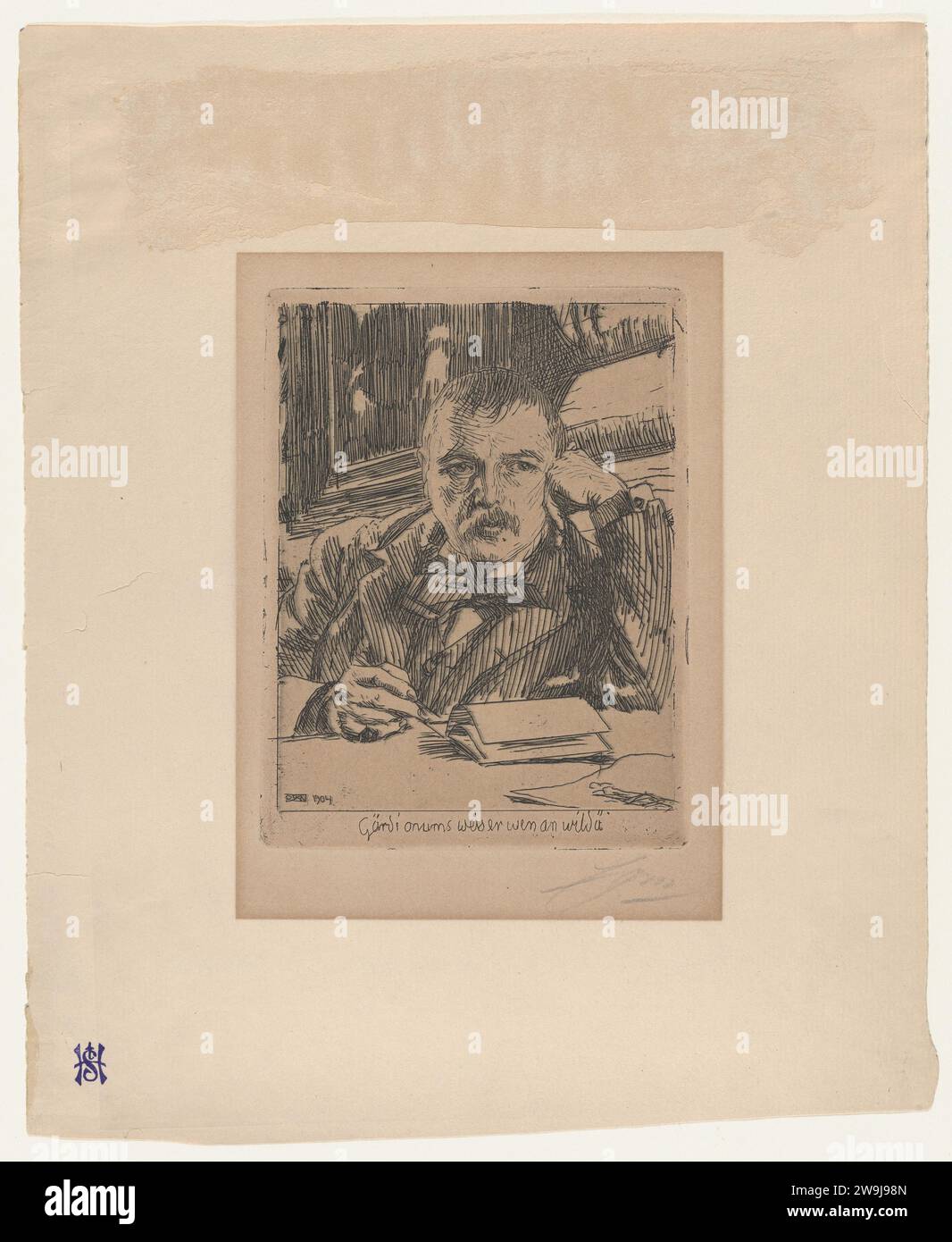 Self-Portrait 1960 by Anders Zorn Stock Photo - Alamy