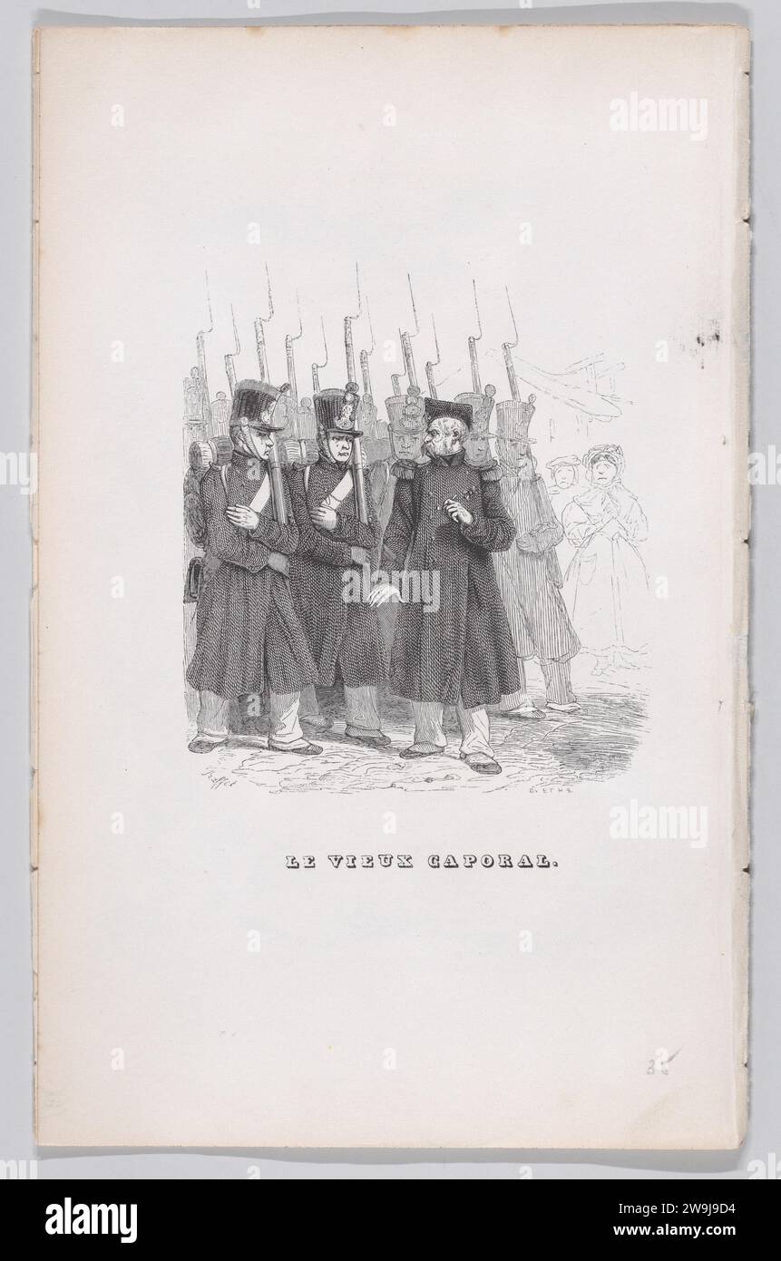 The Old Corporal, from "The Complete Works of Beranger" 1959 by Pierre ...