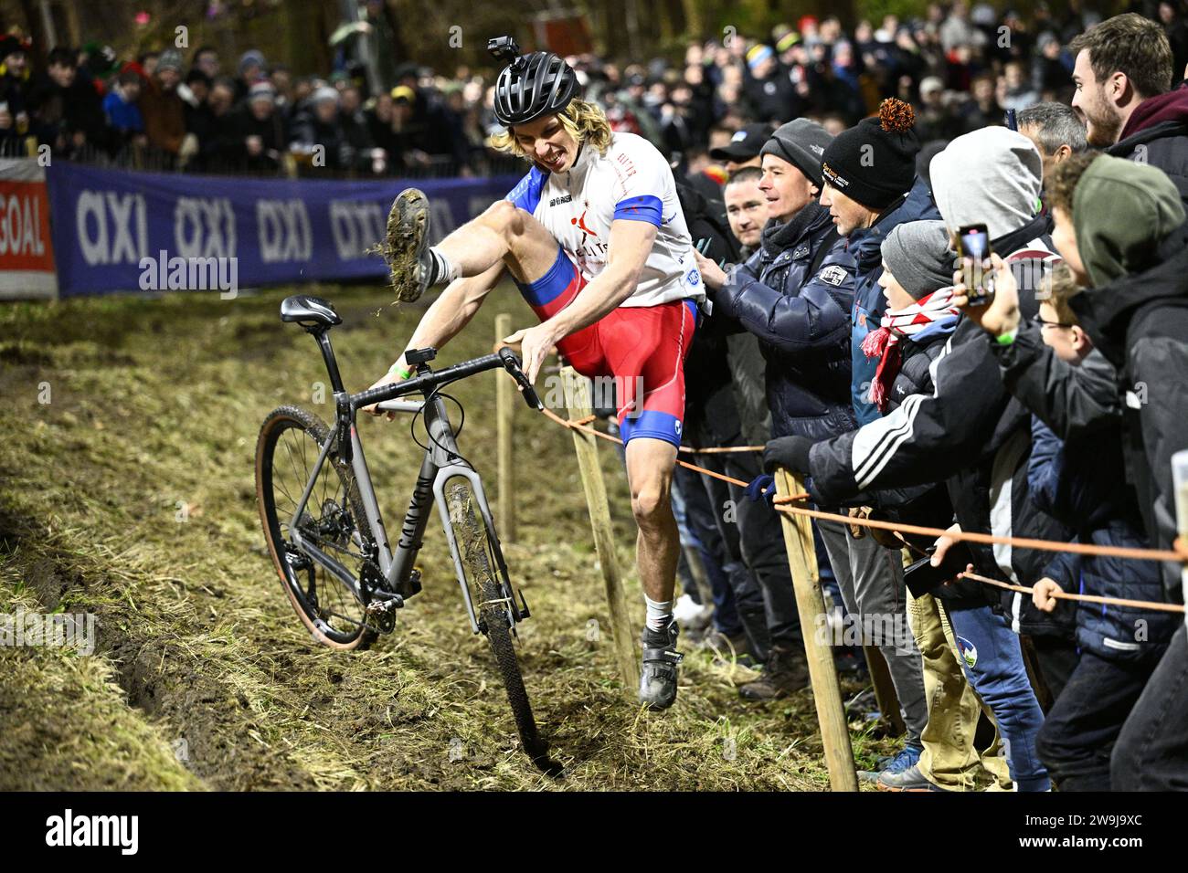 Diegem, Belgium. 28th Dec, 2023. Youtuber Nathan 'Acid' Vandergunst ...