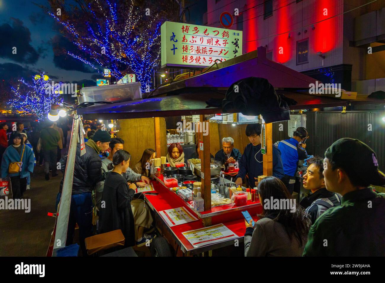 Yatai Food Stalls, Naka River, Hakata, Fukuoka, Japan Stock Photo - Alamy