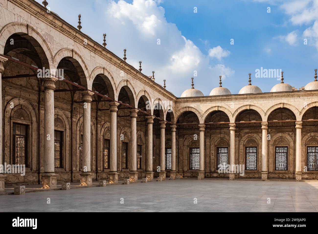 The Great Mosque of Muhammad Ali Pasha, with blue sky on the background ...