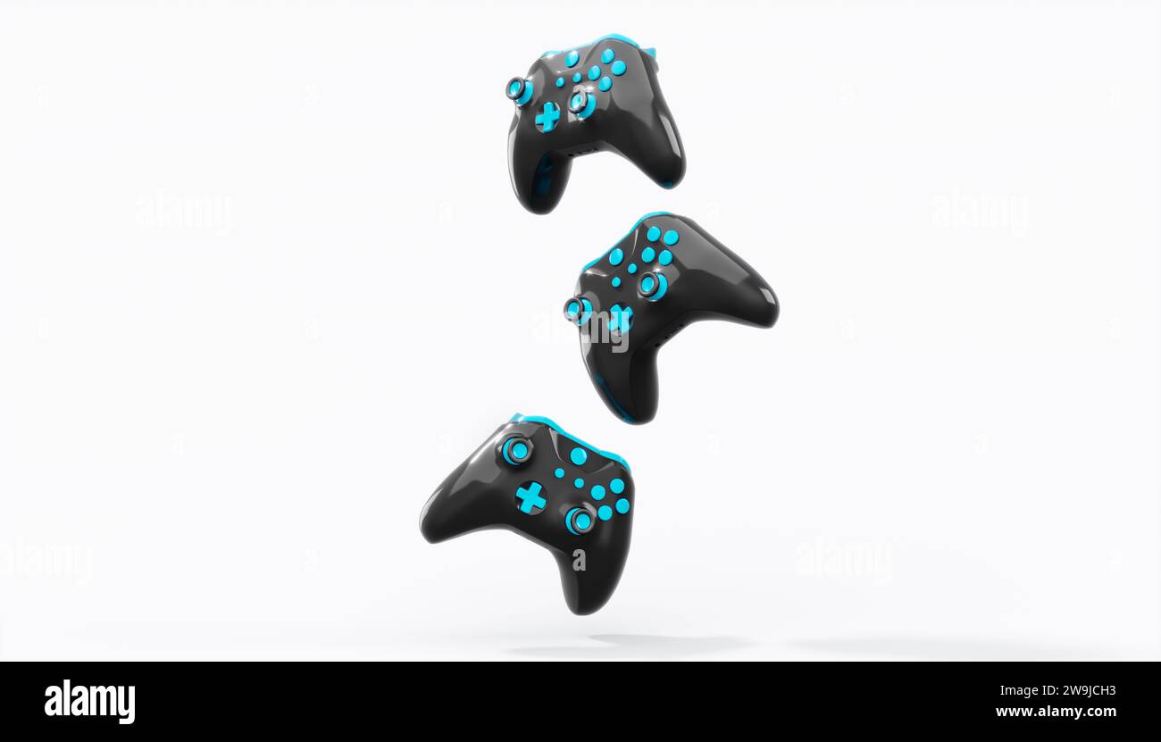 Gaming gear 3d render black Cut Out Stock Images & Pictures - Alamy