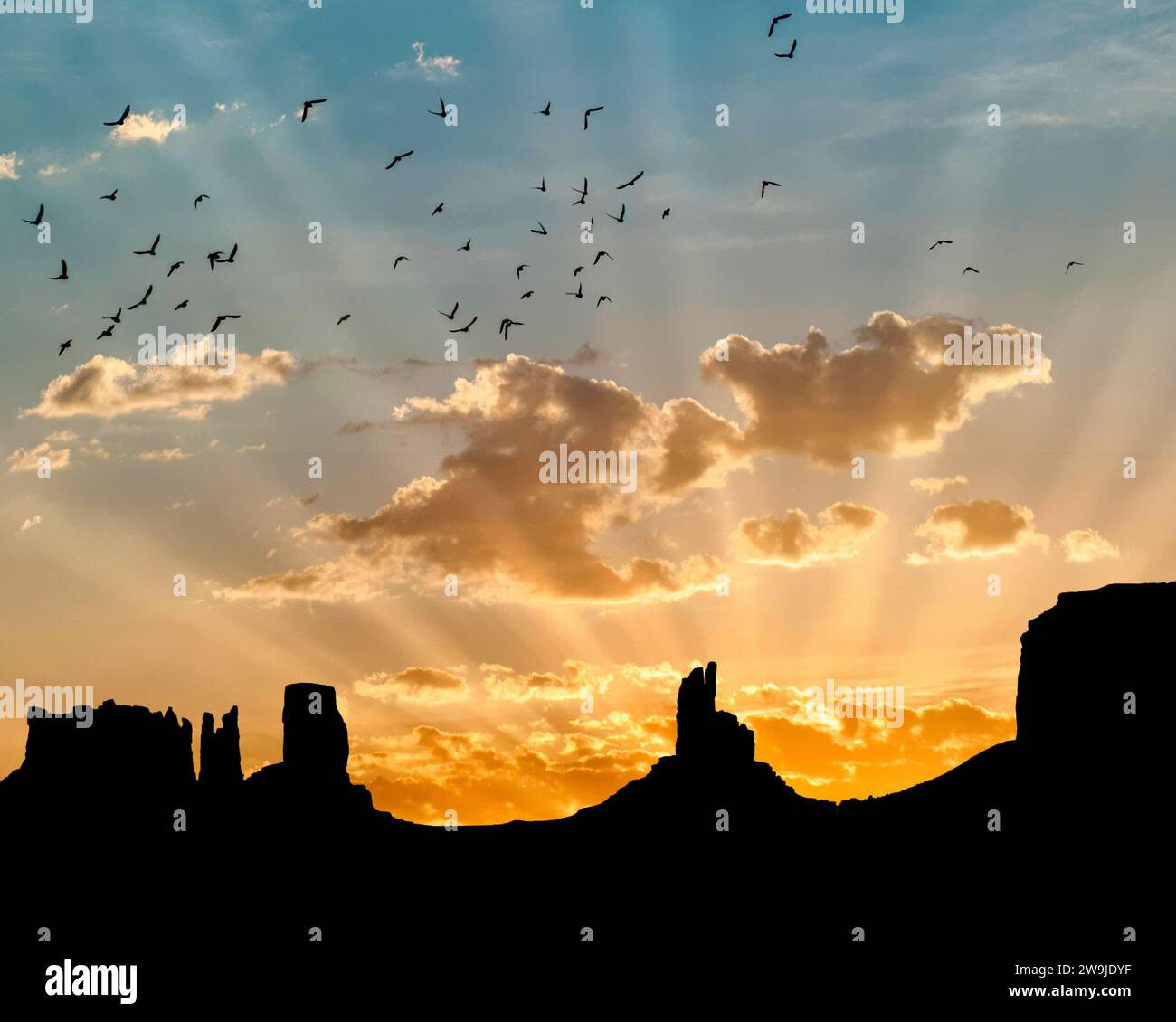 Flying over monument valley arizona hi-res stock photography and images ...