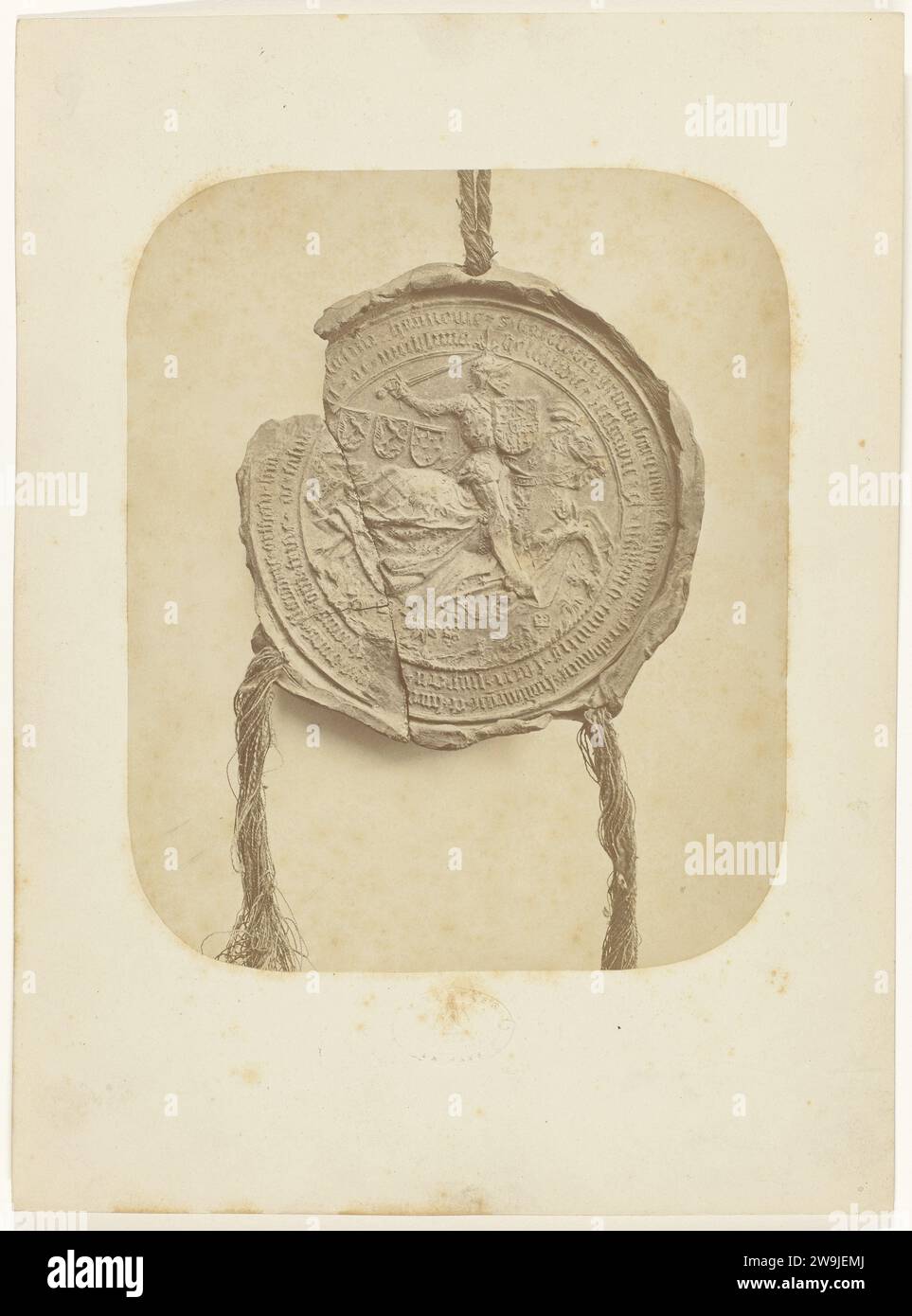 Reproduction of a seal of an unknown historical document, possibly ...