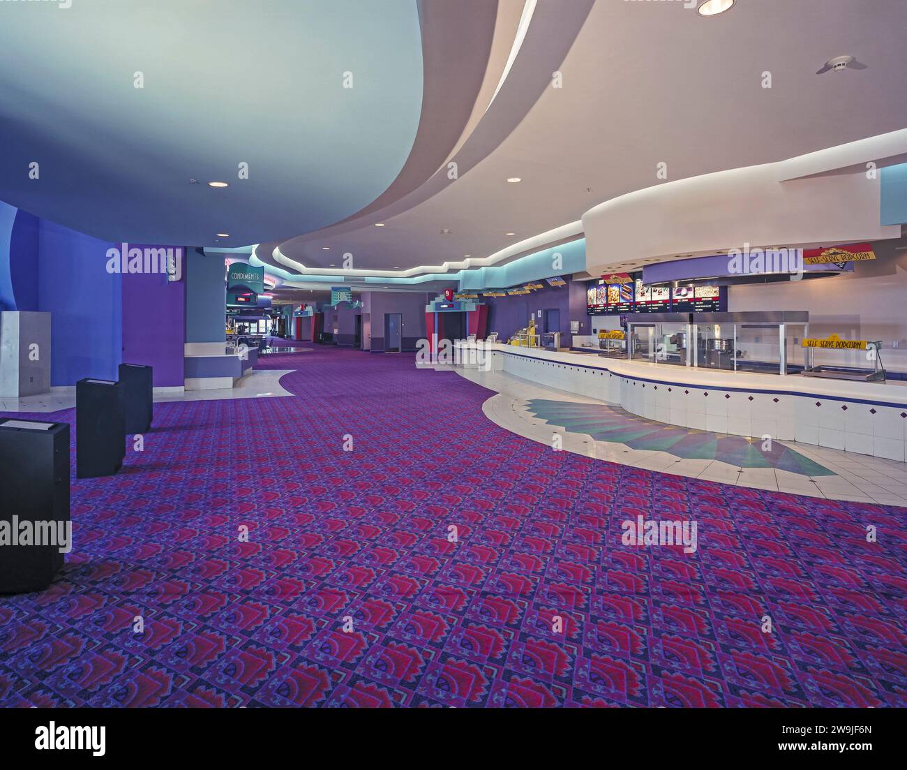 Busy Movie Theater Lobby