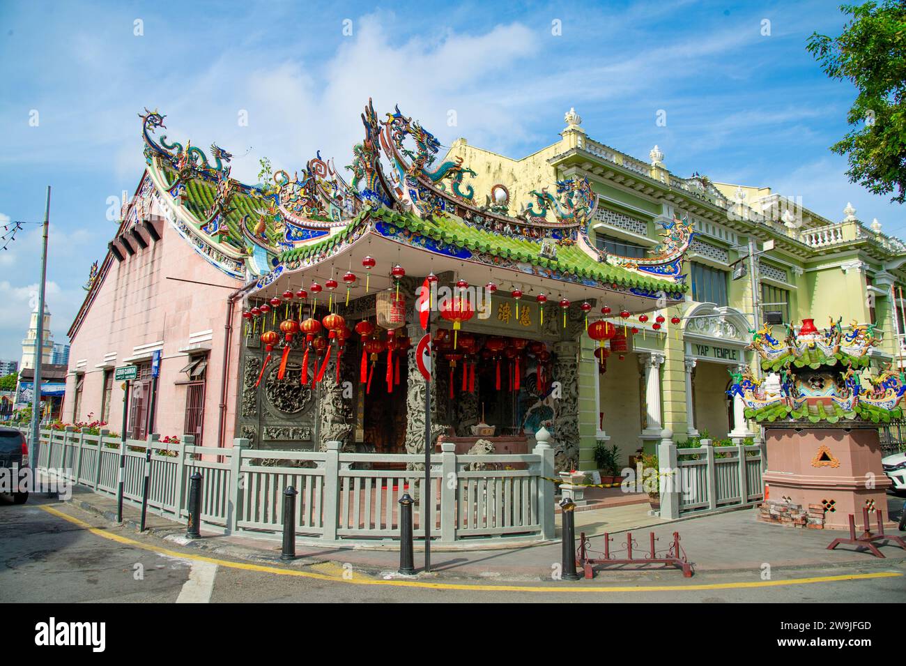 Penang malaysia color heritage architecture hi-res stock photography ...