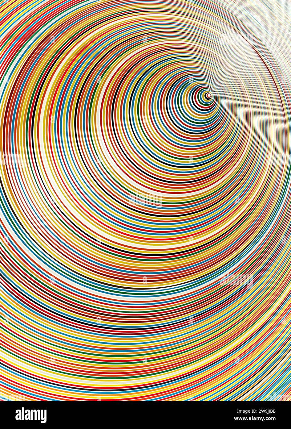 Abstract art rainbow circle background, vector illustration Stock Photo ...
