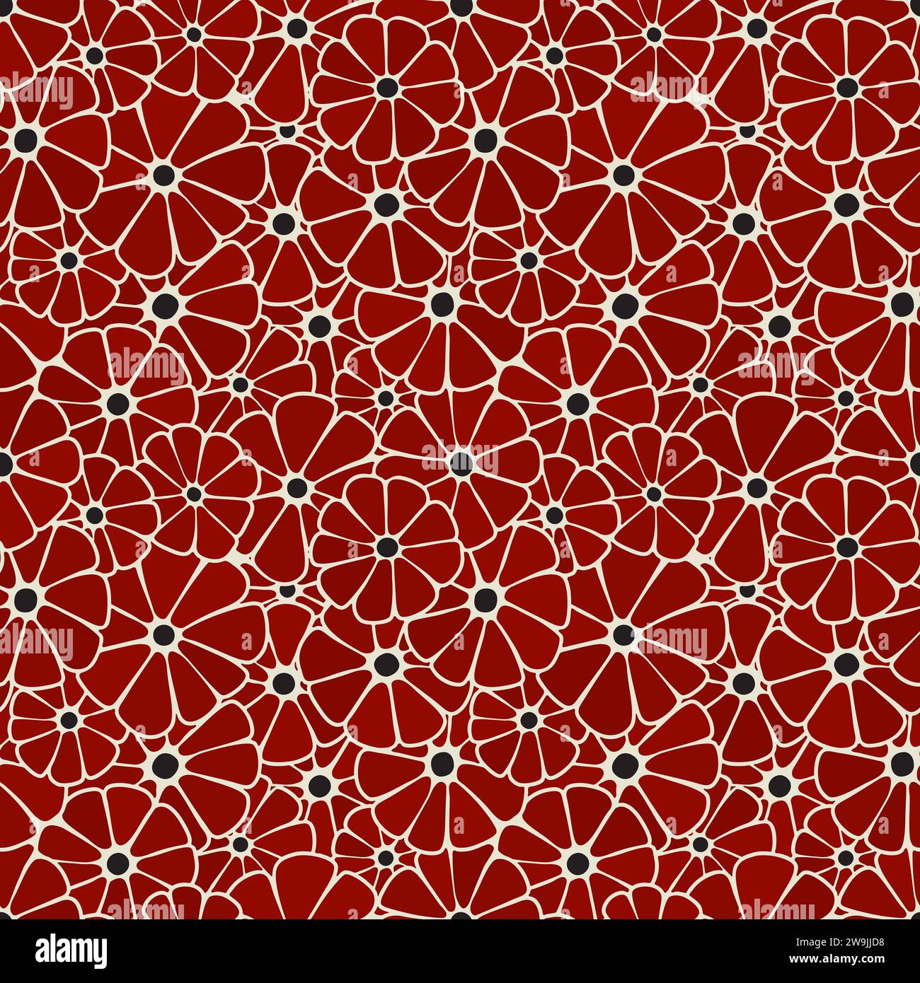 Red Floral Wallpaper Pattern at Noah Bugnion blog